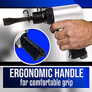 LE LEMATEC Air Needle Scaler with Hammer Chisel Kit, 4800 BPM Pneumatic Needle Gun for Metalworks, Rust, Weld & Paint Remover, Pistol Grip Metal Scraper Air Compressor Accessories (LE-AN324K)