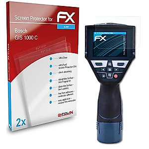 atFoliX Screen Protection Film compatible with Bosch GIS 1000 C Screen Protector, ultra-clear FX Protective Film (2X)