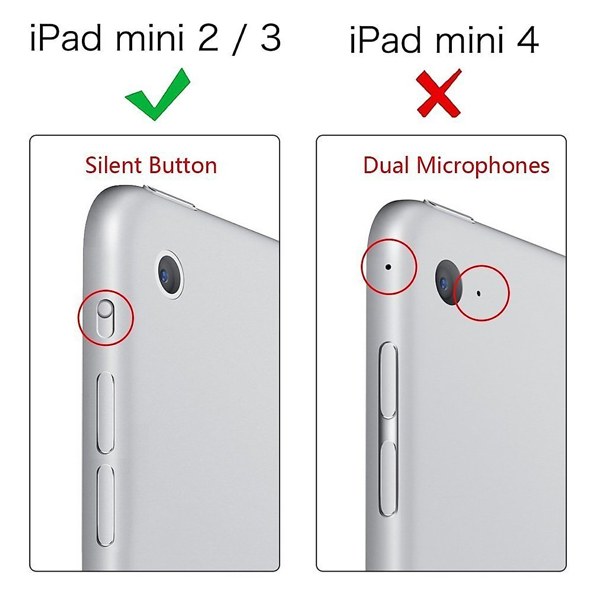 Fintie Folio Case for iPad Mini 3, Mini 1/2 - Slim Fit Case Smart Stand Cover Auto Sleep/Wake Feature, Composition Book Black