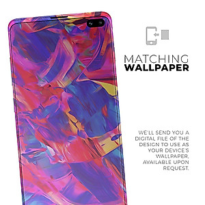 DesignSkinz Liquid Abstract Paint Remix V33 Protective Vinyl Decal Wrap Skin Cover Compatible with The Samsung Galaxy S20 (Screen Trim & Back Glass Skin)