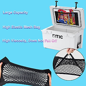 2 Pack Cooler Storage Nets for Dry Storage and Organization Cooler Organizer Camping Cooler Accessories Durable and Resilient