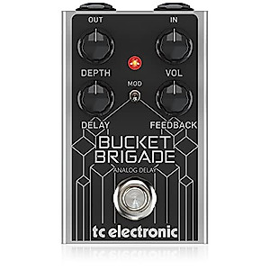 TC Electronic Electric Guitar Single Effect, Black/Silver (Bucket Brigade Analog DELAY)