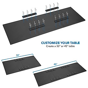 Mount-It! Heavy Duty Wall Mounted Drop Leaf Table, Folding Wall Mounted Desk, Drop Down Table 45x15x7, Floating Desk, Folding Laundry Table for Small Spaces, Home Office, Garage, Basement Kitchen