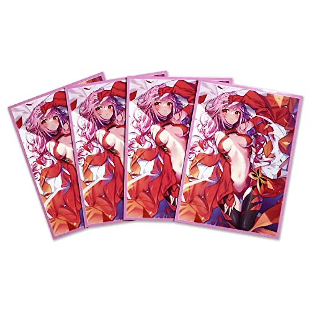 60ct (Yuzuriha Inori) Top Loading Trading Card Sleeves Deck Protector for MTG/TCG/PTC Sized Cards 67x92mm (07)