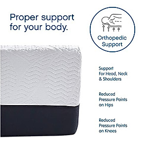 Cool Gel Chill Memory Foam 14-Inch Mattress with 2 Pillows,CertiPUR-US Certified, Mattress in a Box, Cal King, White