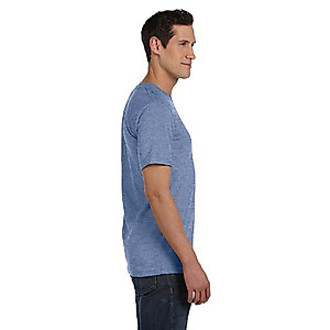 Bella+Canvas Unisex Jersey Short Sleeve Tee, Heather Blue, Large