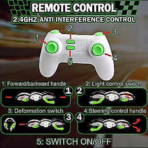 LEAMBE Remote Control Car RC Cars, RC Stunt Snake Car 360°Roll Toys for Boys Age 8-12, Outdoor Toys Car Racing Games