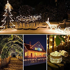 LIUPENGWEI Solar Led Fairy Lights String Lights 8 Lighting Modes Fairy Lights Christmas Lights for Patio, Garden, Home, Wedding, Pathway, Party Garden Ghost Light