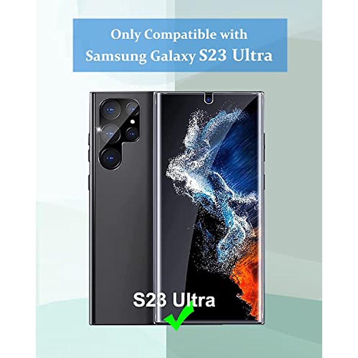 Tamoria [2+2 Pack Compatible for Samsung Galaxy S23 Ultra Privacy Screen Protector + Camera Lens Protector 9H Tempered Glass Black Anti-Explosion Anti-spy Screen Film for Samsung S23 Ultra 5G