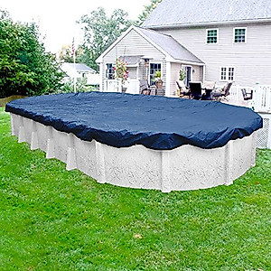Robelle 491833-4 Rip-Shield Pro-Select Winter Pool Cover for Oval Above Ground Swimming Pools, 18 x 33-ft. Oval Pool
