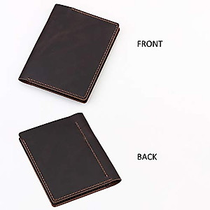 Leather Cover Compatible with Rite in the Rain & Rocketbook Mini Notebooks, Top Bound Spiral Notebook Cover, Leather Cover for 4'' x 6'' Pocket Notepad With Pen Holder - COFFEE