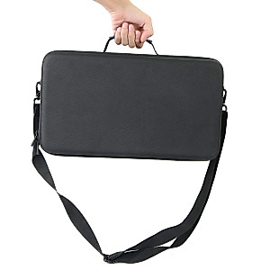 co2CREA Hard Travel Case Replacement for Oculus Meta Quest 2 Advanced All-in-one Virtual Reality Headset for Quest 2 Elite Strap (Black Case + Inside Blue)