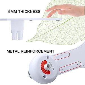 Generic Bidet Toilet Attachment Non Electric, Bidet Toilet Seat Attachment with Pressure Controls Dual Nozzles Retractable for Rear or Female Washing(Color:Rose Gold)