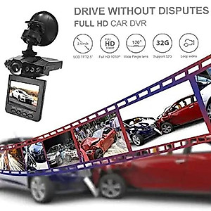 Dash Cam,HD1080 Car Camera,,Real-time Monitoring,Circular Recording,360-degree Rotating tachograph,120°Wide Angle,16/32GB SD Card