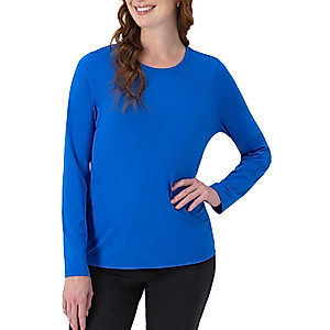 Hanes womens Sport Cool Dri Performance Long Sleeve T-shirt, Awesome Blue, Large US
