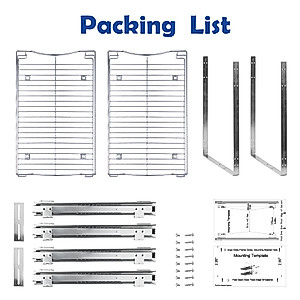 SIMCAS 2 Tier Individual Pull Out Cabinet Organizer 20" W x 21" D, Slide Out Kitchen Cabinet Storage Sliding Shelves, Heavy-Duty Wire Basket for Pantry Kitchen Cabinet Organizers and Storage, Chrome
