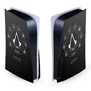 Head Case Designs Officially Licensed Assassin's Creed Crests Legacy Logo Vinyl Faceplate Sticker Gaming Skin Case Cover Compatible with Sony Playstation 5 PS5 Disc Edition Console