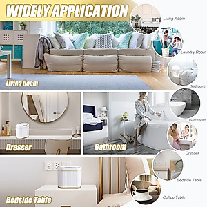 Dawitrly Small Touchless Trash Can, 1.3 Gallon Smart Motion Sensor Wastebasket Garbage Bathroom Bins with Automatic Opening Lid for Living Room Dressing Table, Kitchen, Office Desktop, and RV