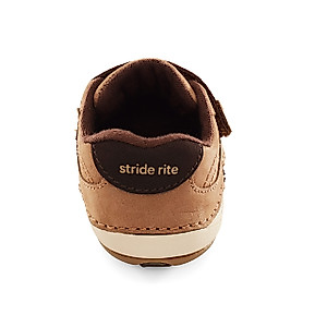 Stride Rite Baby Boys SRT SM Artie Athletic Sneaker, Tan, 3 Infant