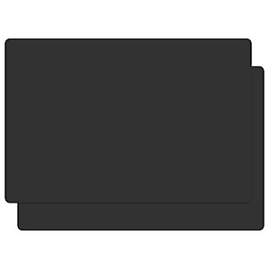 Monikami 23.6 by 15.7 Inch Extra Large Multipurpose Silicone Mat Placemats Kitchen Mat Countertop Protector Pastry Baking Mat Table Mat Non-Slip(Black,2)