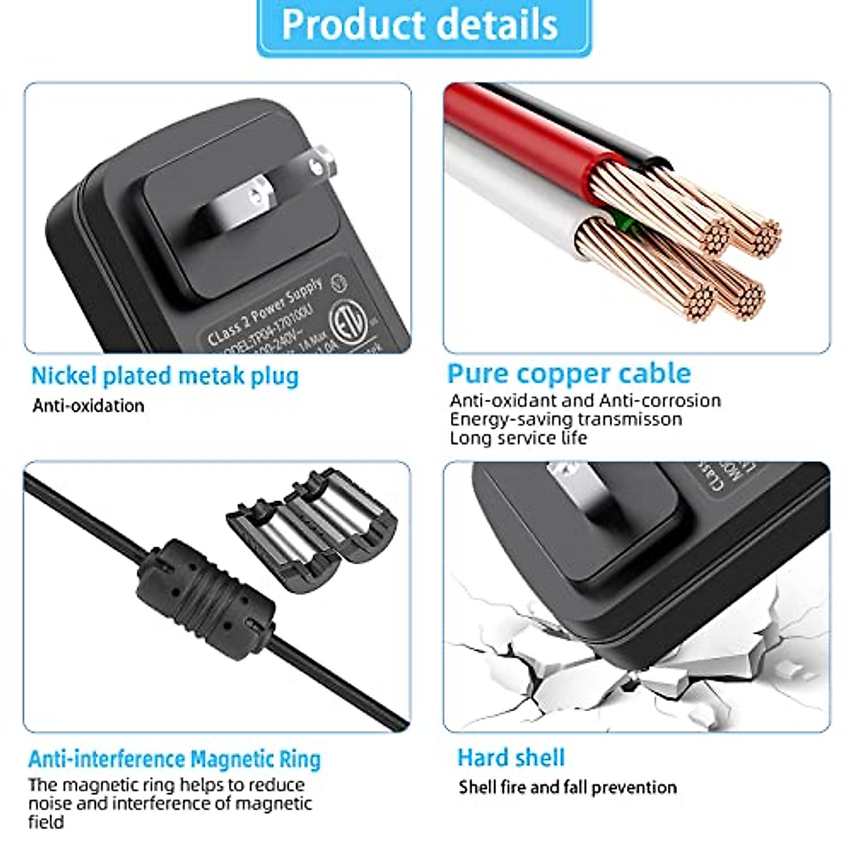 for Bose Soundlink Speaker Charger Cord, 17V Power Adapter Compatible with Bose Soundlink I II III 1 2 3 Bluetooth Speaker.