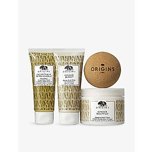 Origins Gift Set: Ginger Souffle Whipped Body Cream & Ginger Burst Savory Body Wash & Smoothing Ginger Body Scrub