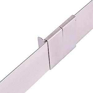 Adjustable Stainless Steel Cake Mold Ring 6-11" Cake Pan Mold For Baking Kitchen Pastry Tools(Long square)