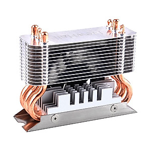 NewHail 12V M.2 2280 SSD Heatsink with 40mm PWM Cooling Fan, Copper Heat Pipes and Thermal Pad, SSD Cooler for M.2 2280 NVMe & SATA SSD Only