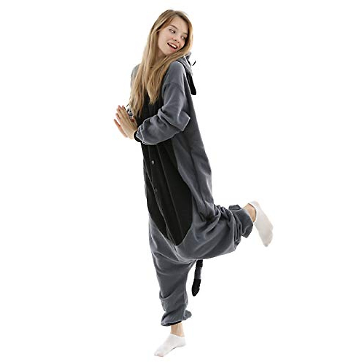 ofodoing Adult Animal One-piece Pajamas Cosplay Animal Homewear Sleepwear Jumpsuit Costume for Women Men…