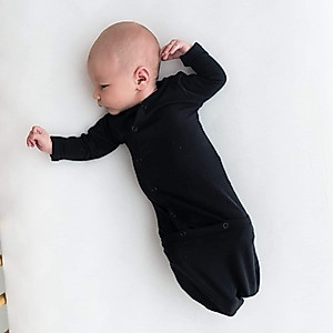 KYTE BABY Bundlers, Unisex Baby Sleeper Gowns, Rayon Made From Bamboo Material (3-6 Months, Midnight)