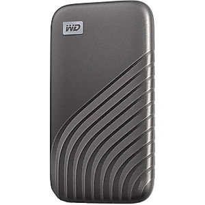 Western Digital 4TB My Passport SSD External Portable Solid State Drive, Grey, Up to 1,050 MB/s, USB 3.2 Gen-2 and USB-C Compatible (USB-A for older systems) – WDBAGF0040BGY-WESN