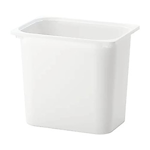 I-K-E-A TROFAST Storage Box Container Reusable Plastic Toy Bin Basket Kids Children Stackable White 16 ½x11 ¾x14 ¼ "