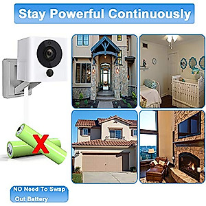 3Pack 20FT USB Power Extension Cord Compatible with Wyze Cam, WyzeCam Pan,Yi Cam,YI Dome Home,Oculus Go,Kasa,Nest Cam,Netvue,Blink,Furbo Dog,Cloud Camera Security Surveillance Charging Cable