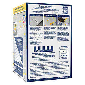 QEP LASH Tile Leveling System, Part A, Clips for 1/16" Grout (300 Pack), White