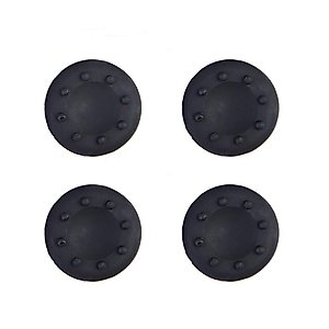 4 x Silicone Analog Joystick Thumbstcks Thumb Stick Grips Caps Cover for PS4 PS3 Xbox One Xbox 360 PS2 Controllers (Black)