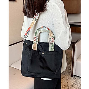Women Shoulder Bag Chic Hobo Handbag Vintage Canvas Tote Bag Purse Casual Satchel Bucket Bag