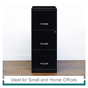 Lorell LLR18573 SOHO 18 3-Drawer Vertical File