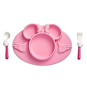 The First Years Disney Minnie Mouse Mealtime Set , Pink 3-Piece(Pack of 1)