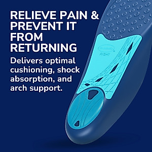 Dr. Scholl's Plantar Fasciitis Sized to Fit Pain Relief Insoles // Shoe Inserts with Arch Support for Men and Women, 1 Count