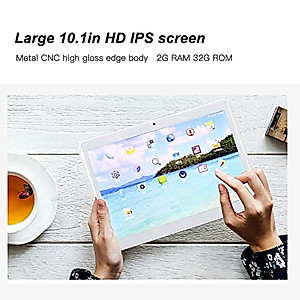 Tablet, Ultra Thin Tablet Front 2MP Rear 5MP 100‑240V Metal CNC Production for Entertainment (EU Plug)