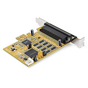 StarTech.com 8-Port PCI Express RS232 Serial Adapter Card - PCIe RS232 Serial Card - 16C1050 UART - Multiport Serial DB9 Controller/Expansion Card - 15kV ESD Protection - Windows & Linux (PEX8S1050)