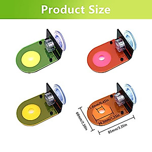 8Pcs Coral Frag Rack Fluorescent Coral Brackets Holder, Acrylic Coral Frag Rack with Powerful Suction Cup and Placstic Screws, Marine Reef Aquarium Spare Parts Suitable for Household Fish Tanks