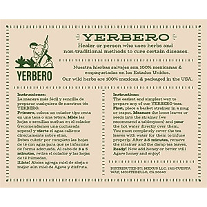Yerbero - Te de Arnica 3.5 oz (100gr) Herbal Tea (Arnica Flowers Dried). Stand Up Resealable Bag Crafted By Nature100% All Natural Fresh Tea