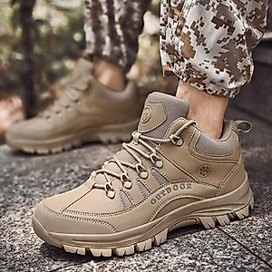 Fheaven_Women shoes Men's Winter Boots Waterproof Rain Boots,Fheaven Non-Slip Ankle Snow Boots,Hiking Outdoor Boot