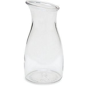 Carlisle FoodService Products 7090007 Cascata Carafe Juice Jar Beverage Decanter Only, Plastic, .25 L, Clear, 1 Count (Pack of 1)