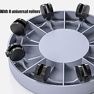 RUDINO,Plant Caddies,Rolling Plant Stand,Planter Caddy,Plant Roller Base,Planter Caddy with Wheels,Plant Tray with Wheels,Plant Stand with Wheels Outdoor.-Grey-Living Room,Balcony,Study and Garden.