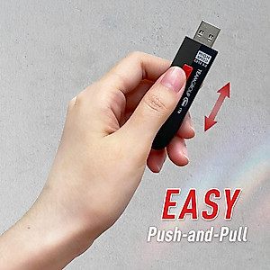 TEAMGROUP C212 Extreme Speed 1TB 1000/800MB/s USB 3.2 Gen 2 Easy Push-and-Pul Flash Thumb Drive External Data Storage Memory Stick Compatible with Computer/Laptop/PS4 PS5 TC21231TBB01