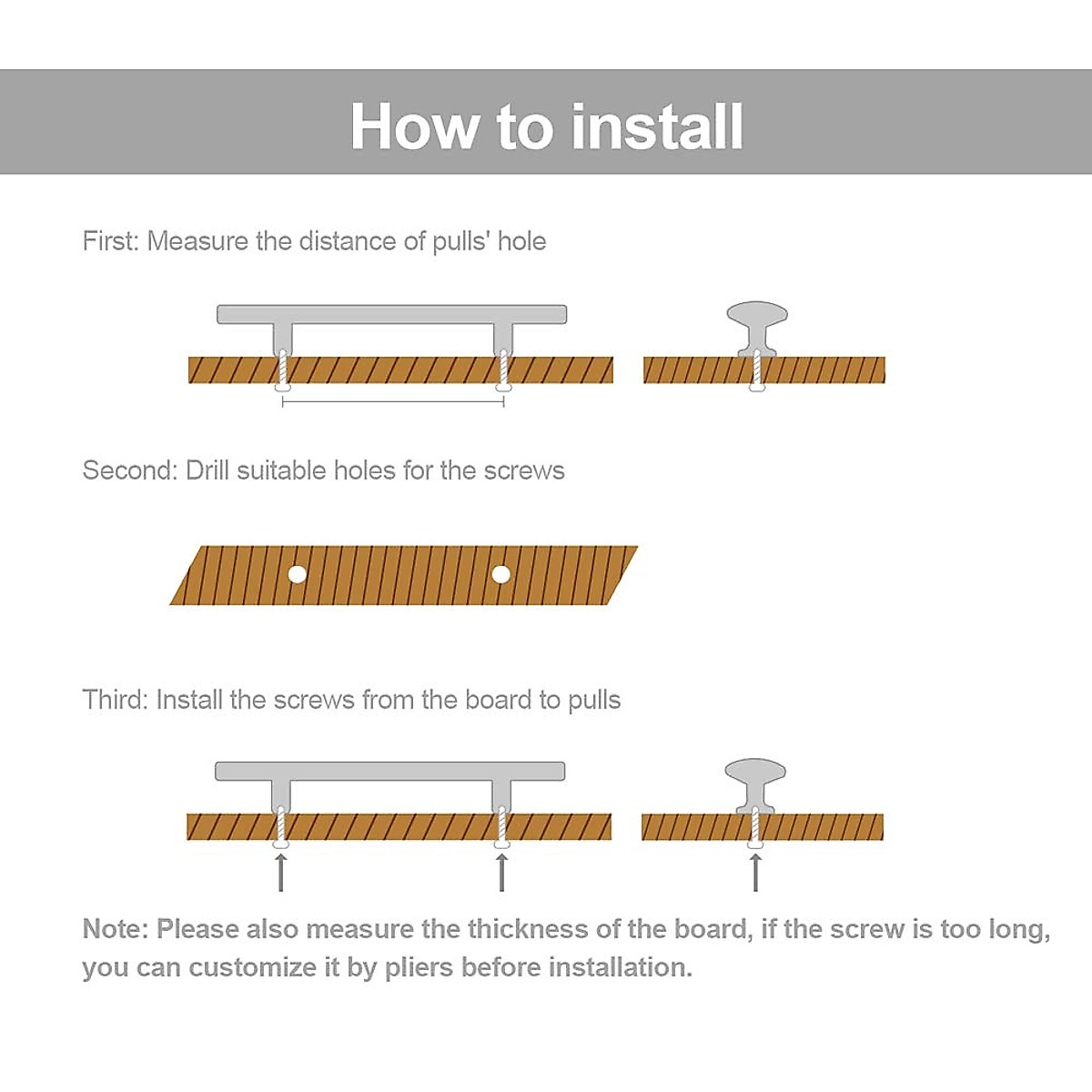 SUNRIVER 30Packs Stainless Steel Kitchen Cabinet Round Knobs and Pulls Black Coating Brushed Cupboard Handles and Round Knobs 3" Cabinet Hardware 20pcs knobs& 10pcs Handles Set