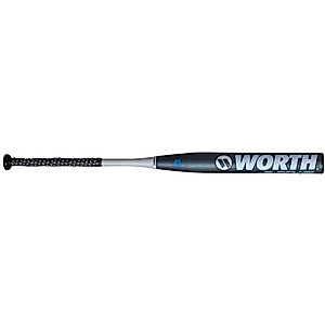 Worth | 2022 | KRECHER | XL | USA/ASA Slowpitch Softball Bat | 13.5" Barrel | 34" x 26 oz & Grip-N-Rip Bat Grip Taper, Night Camo