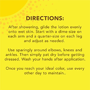 Jergens Natural Glow In-shower Lotion, Self Tanner for Medium to Deep Skin Tone, Wet Skin Lotion, Sunless Tanner Locks in Hydration for Gradual, Flawless Color, 7.5 Ounce (Pack of 2)